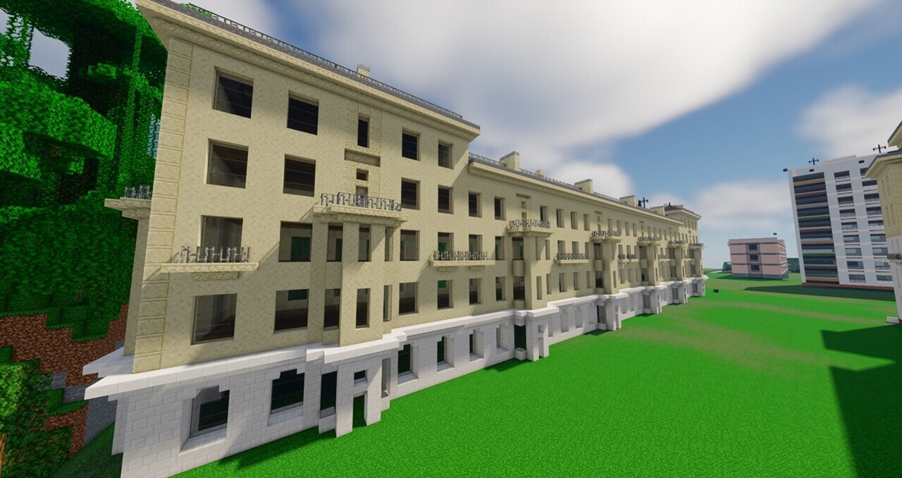 A typical Stalinist house on the street. Cosmonaut Belyaeva, 20 ...