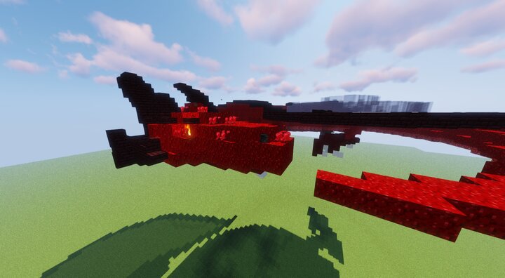 my first (fire-)dragon (1.13) Minecraft Map