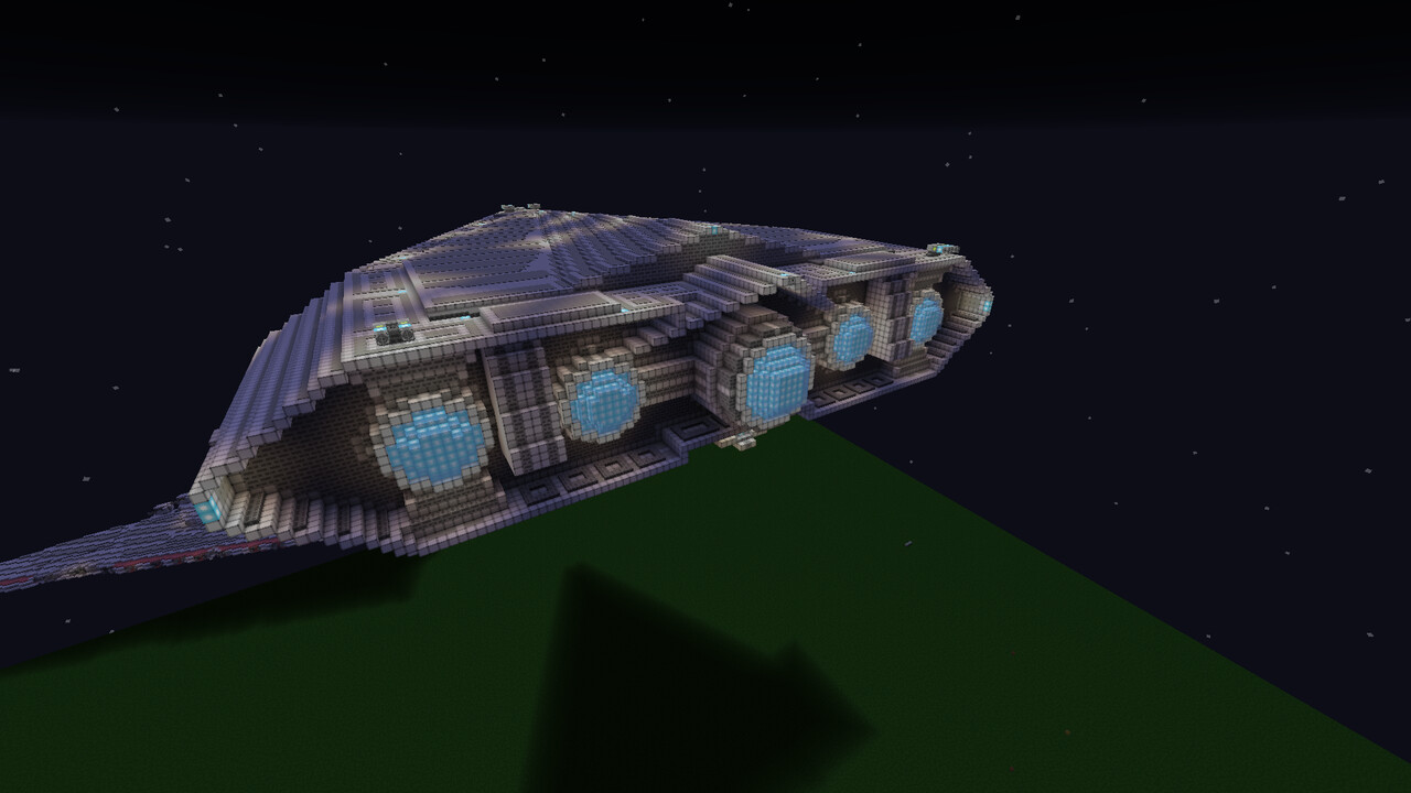 Star Wars - Quasar Fire Class Cruiser Carrier Minecraft Map