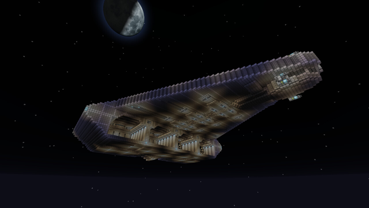 Star Wars - Quasar Fire Class Cruiser Carrier Minecraft Map