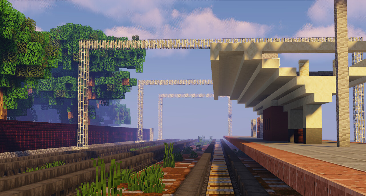PKP Milanówek - Polish railway station Minecraft Map