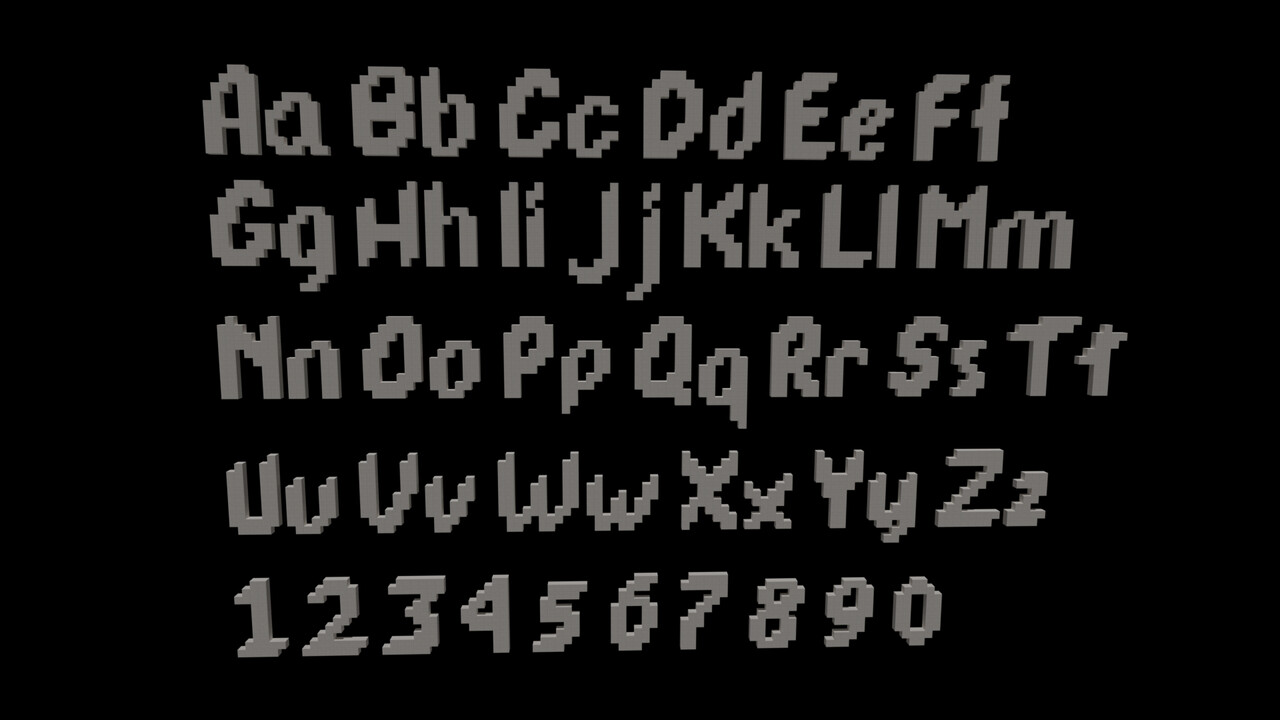 Letters' pack | Pack #1 Minecraft Map