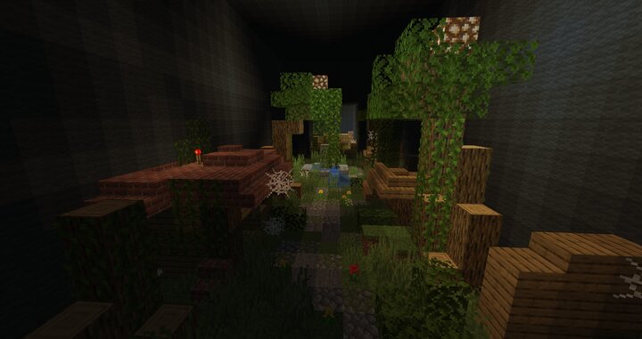 Nature Walk Through Lush Trees Minecraft Map