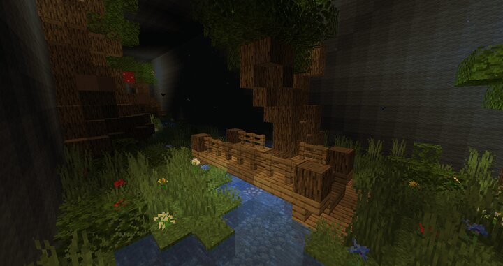 Nature Walk Through Lush Trees Minecraft Map