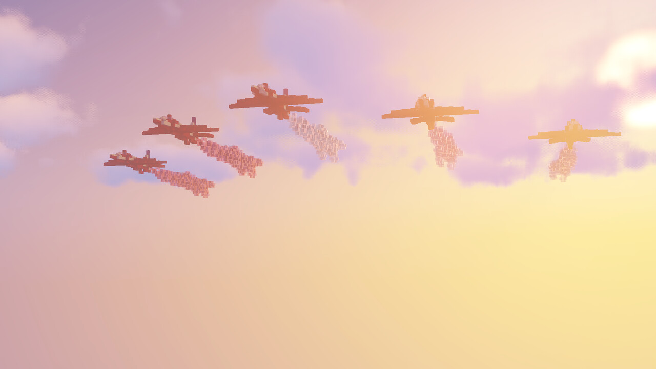 RAF Red Arrows Formation Minecraft Map