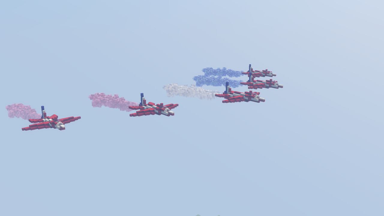 RAF Red Arrows Formation Minecraft Map