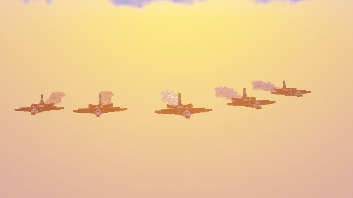 RAF Red Arrows Formation Minecraft Map
