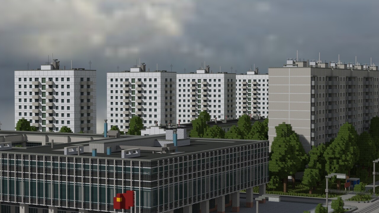 Milevsk - Soviet city 1992 Minecraft Map