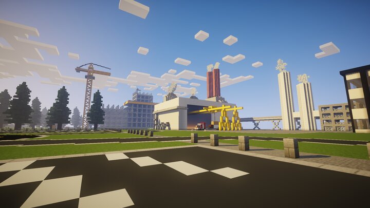 INDUSTRIAL FACTORY + CITY - DOWNLOAD Minecraft Map