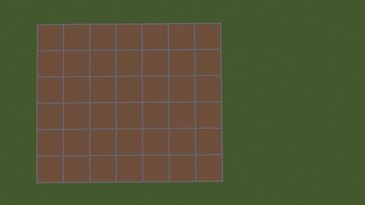 Tool: Square construction base 20x20 blocks, 6x7 squares Minecraft Map