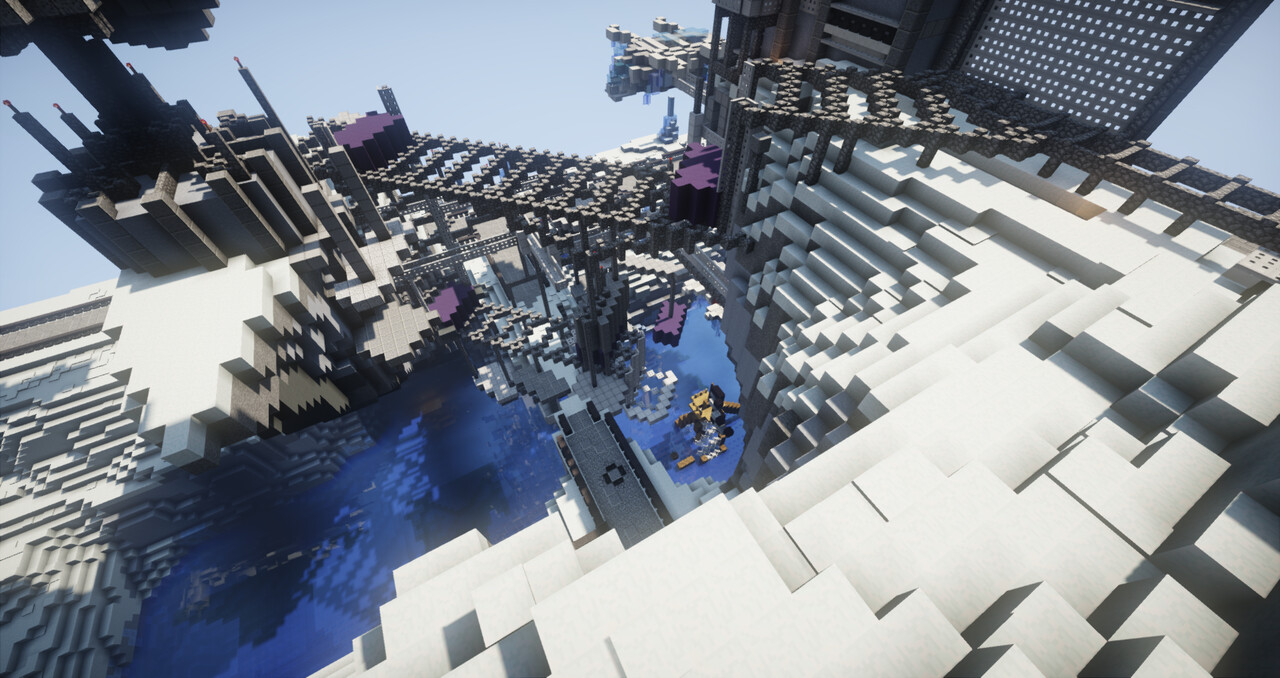 Small Futuristic Spawn || Free Download! Minecraft Map