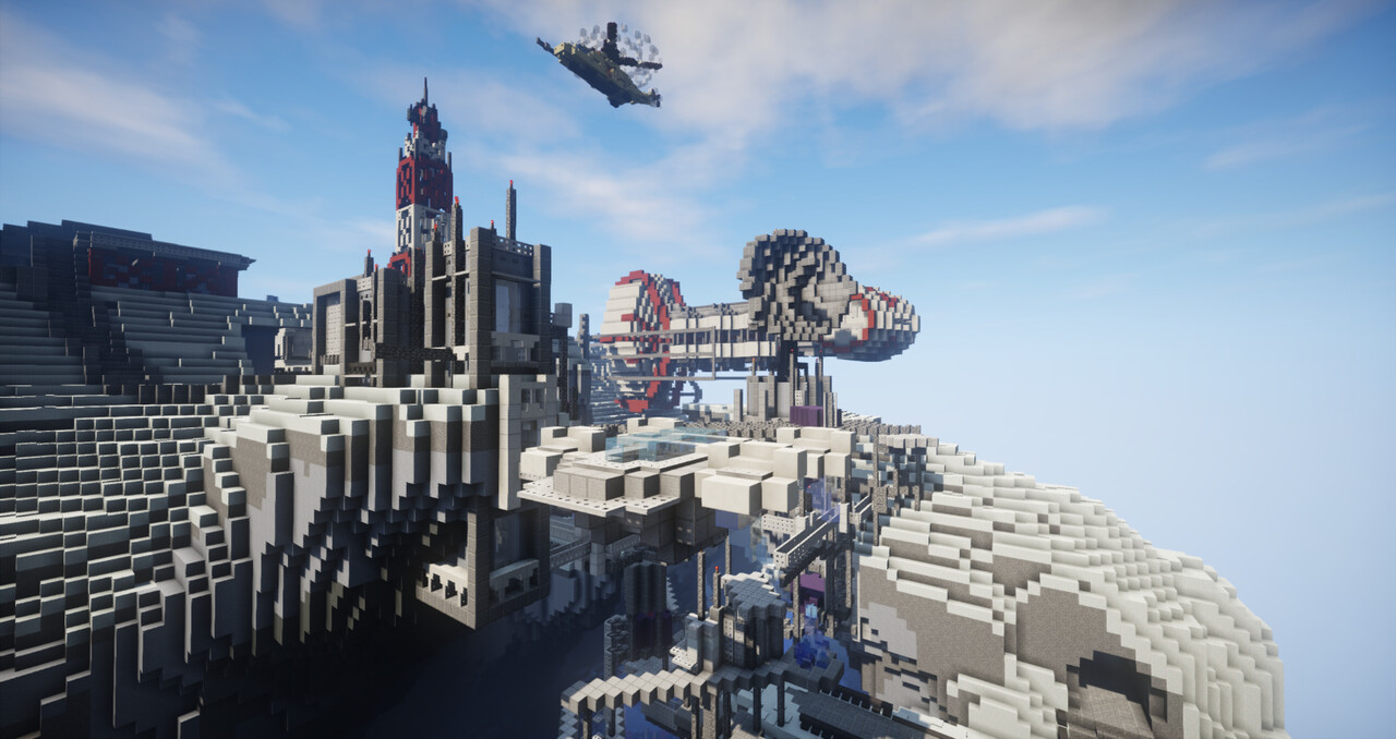 Small Futuristic Spawn || Free Download! Minecraft Map