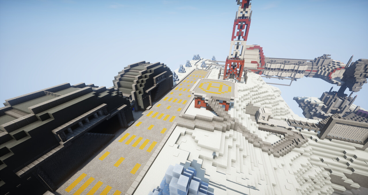 Small Futuristic Spawn || Free Download! Minecraft Map