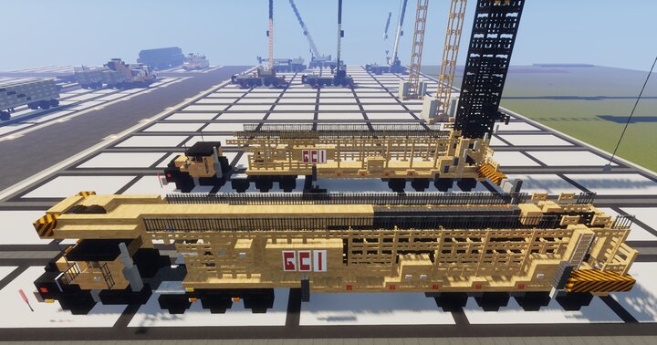 1.75:1 Scale Mack Truck & G.C.I self-erecting tower crane Minecraft Map