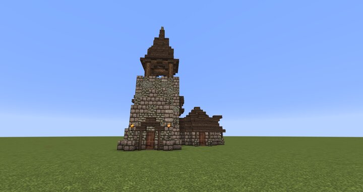 Village Tower With Shop Minecraft Map