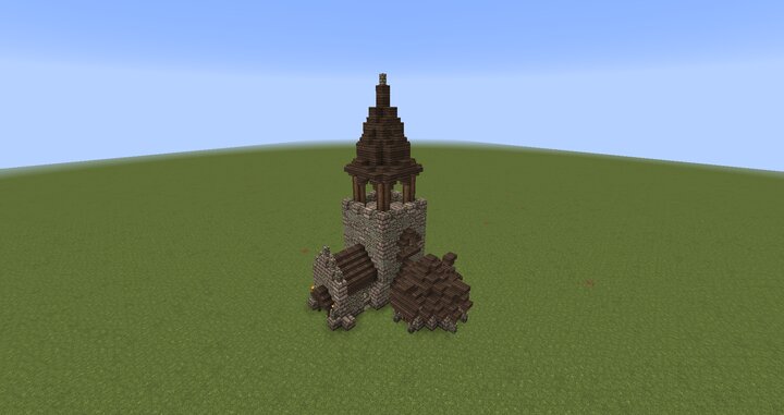 Village Tower With Shop Minecraft Map