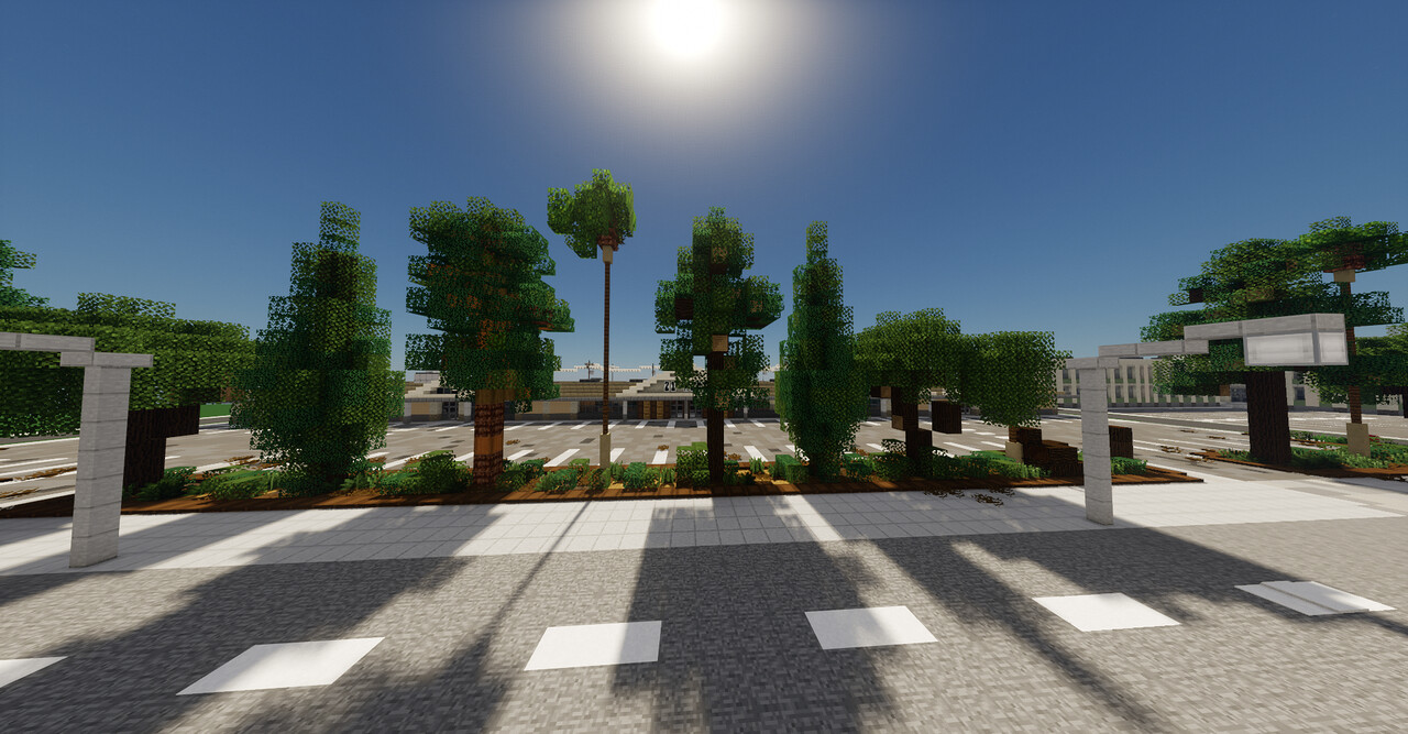 Californian styled strip mall Minecraft Map