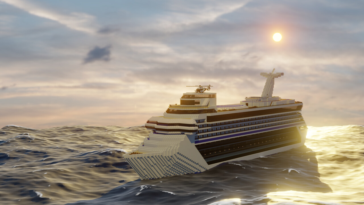 Cruise Ship in Hawaii | Aderlyon Build Team Minecraft Map