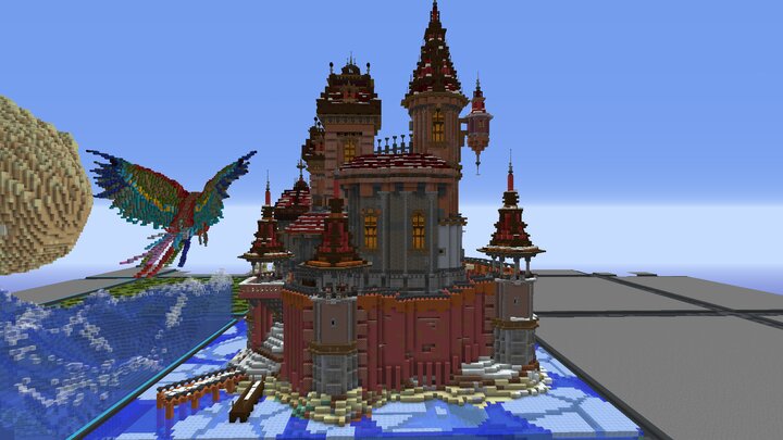 "Winter Roman castle" Minecraft Map