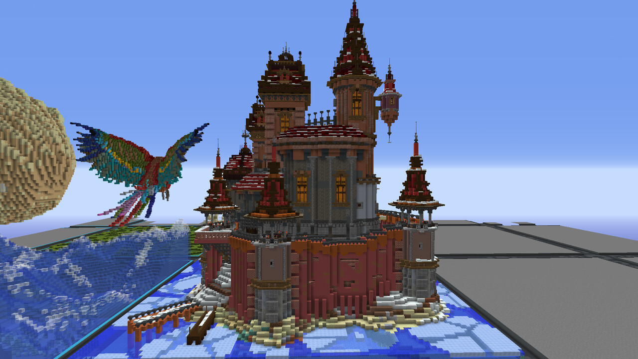 "Winter Roman castle" Minecraft Map