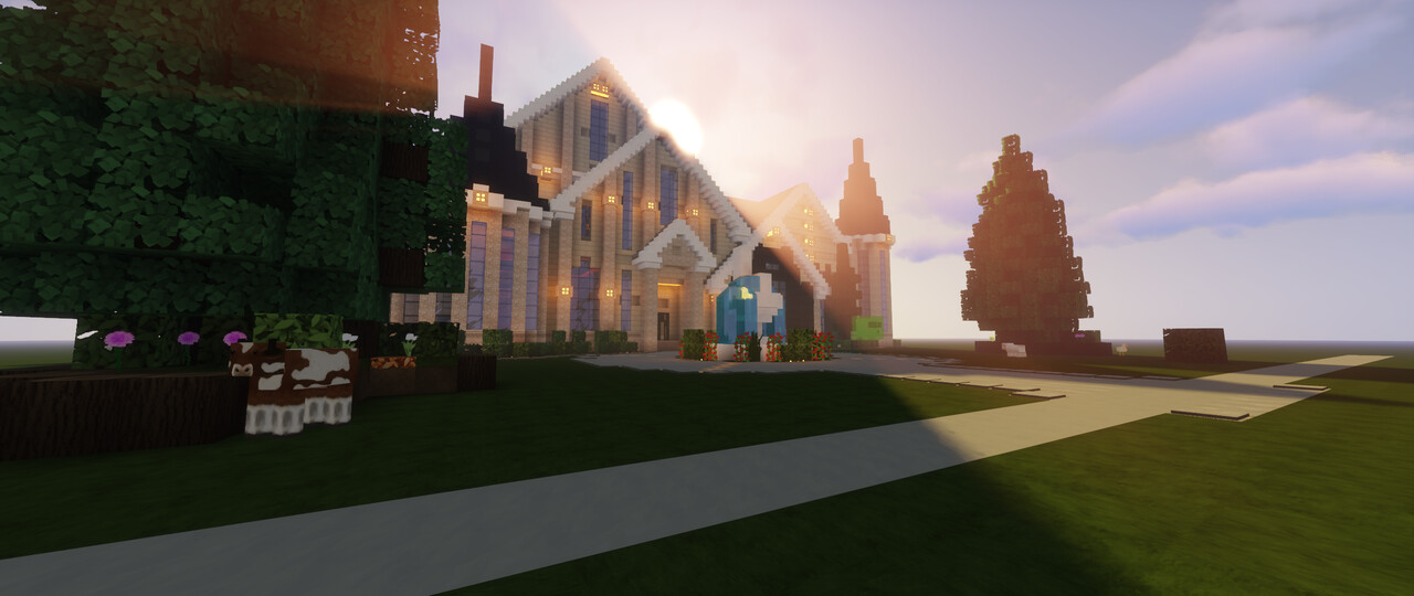 European Style Suburban Mansion Minecraft Map
