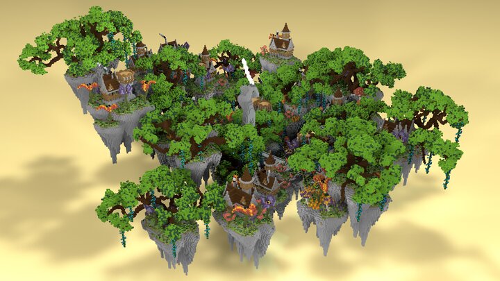 ⭐ EXCLUSIVE ⭐ Fantacy Medieval SkyBlock - AliensBuilds 🌳 Minecraft Map
