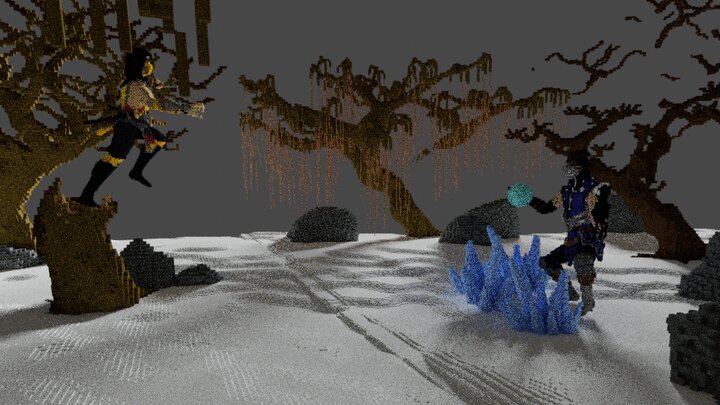 GET OVER HERE !!! A MORTAL KOMBAT PROJECT Minecraft Map