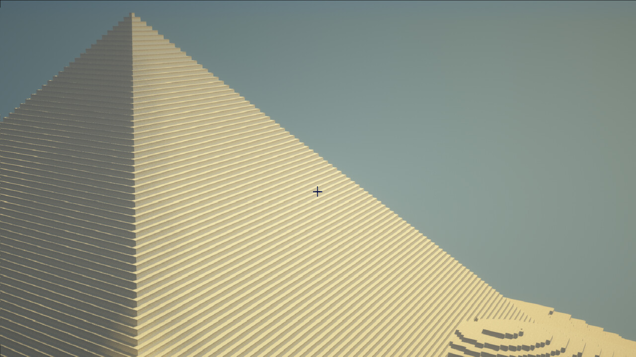 Desert dunes and pyramids Minecraft Map