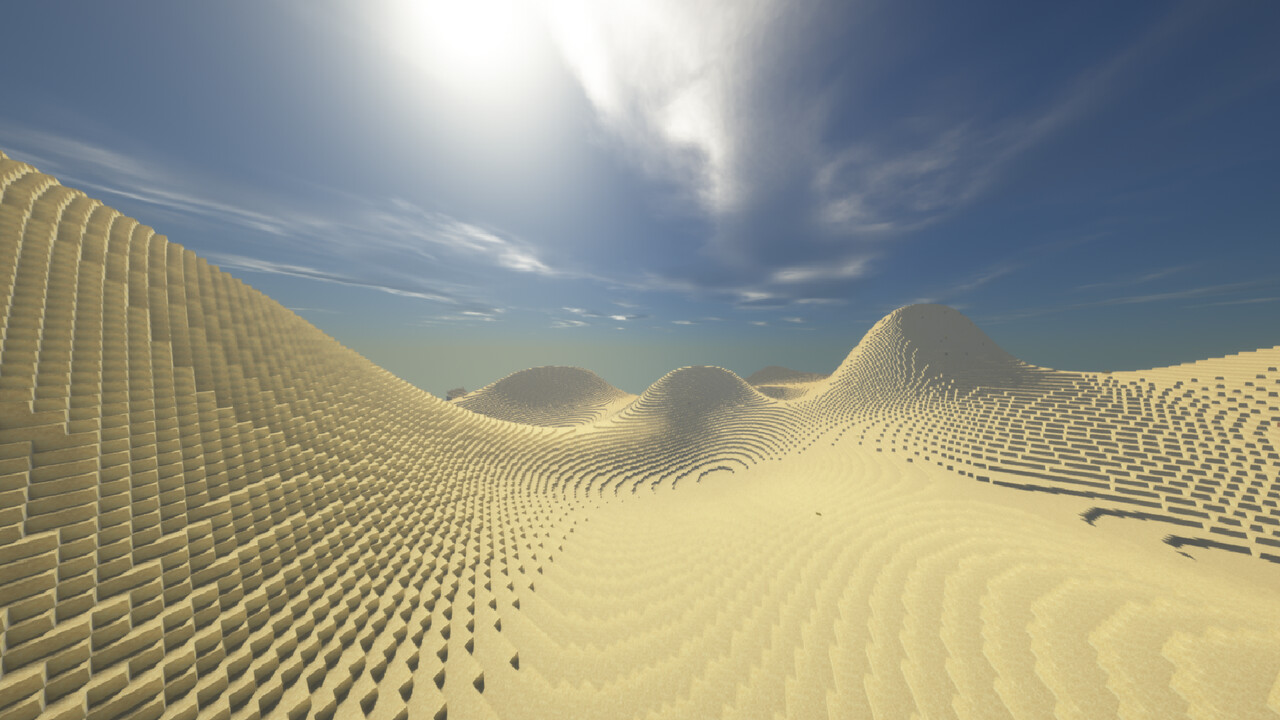 Desert dunes and pyramids Minecraft Map