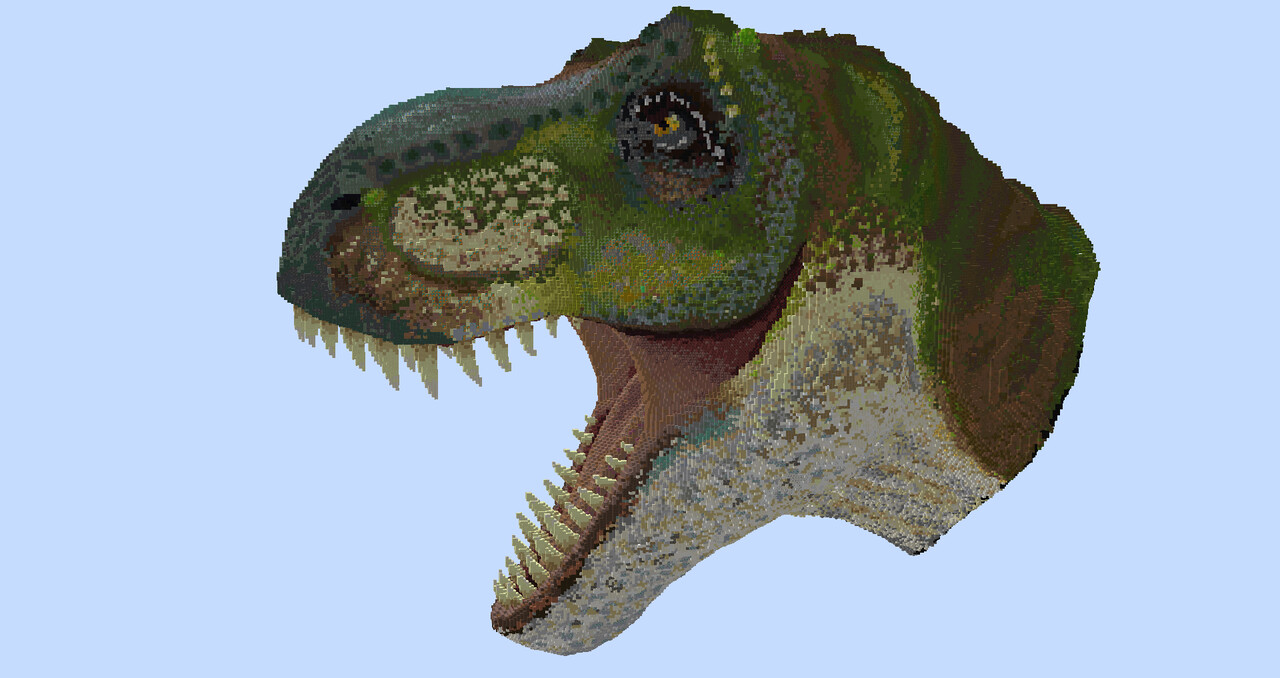 Double trouble, T-Rex build Minecraft Map