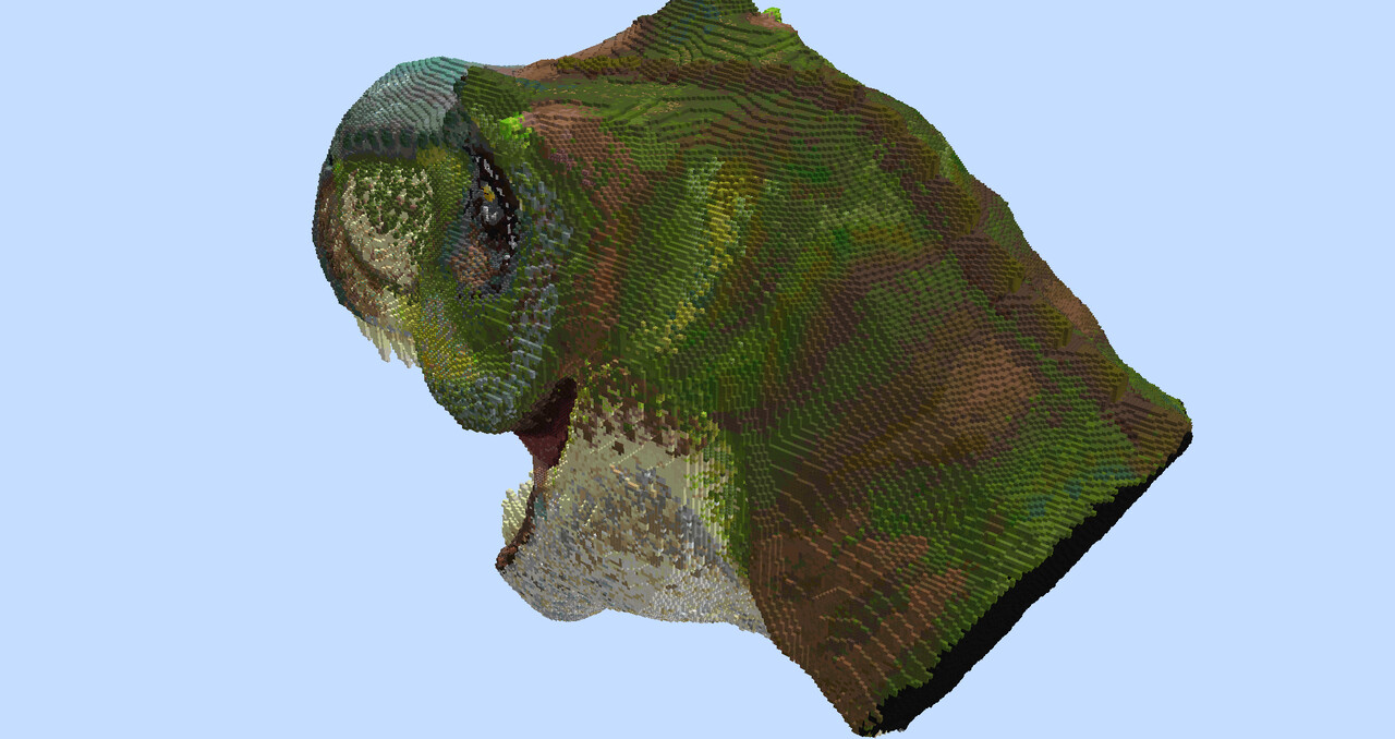 Double trouble, T-Rex build Minecraft Map