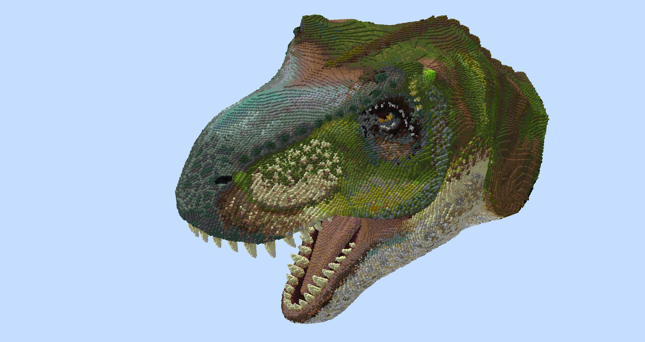 Double trouble, T-Rex build Minecraft Map