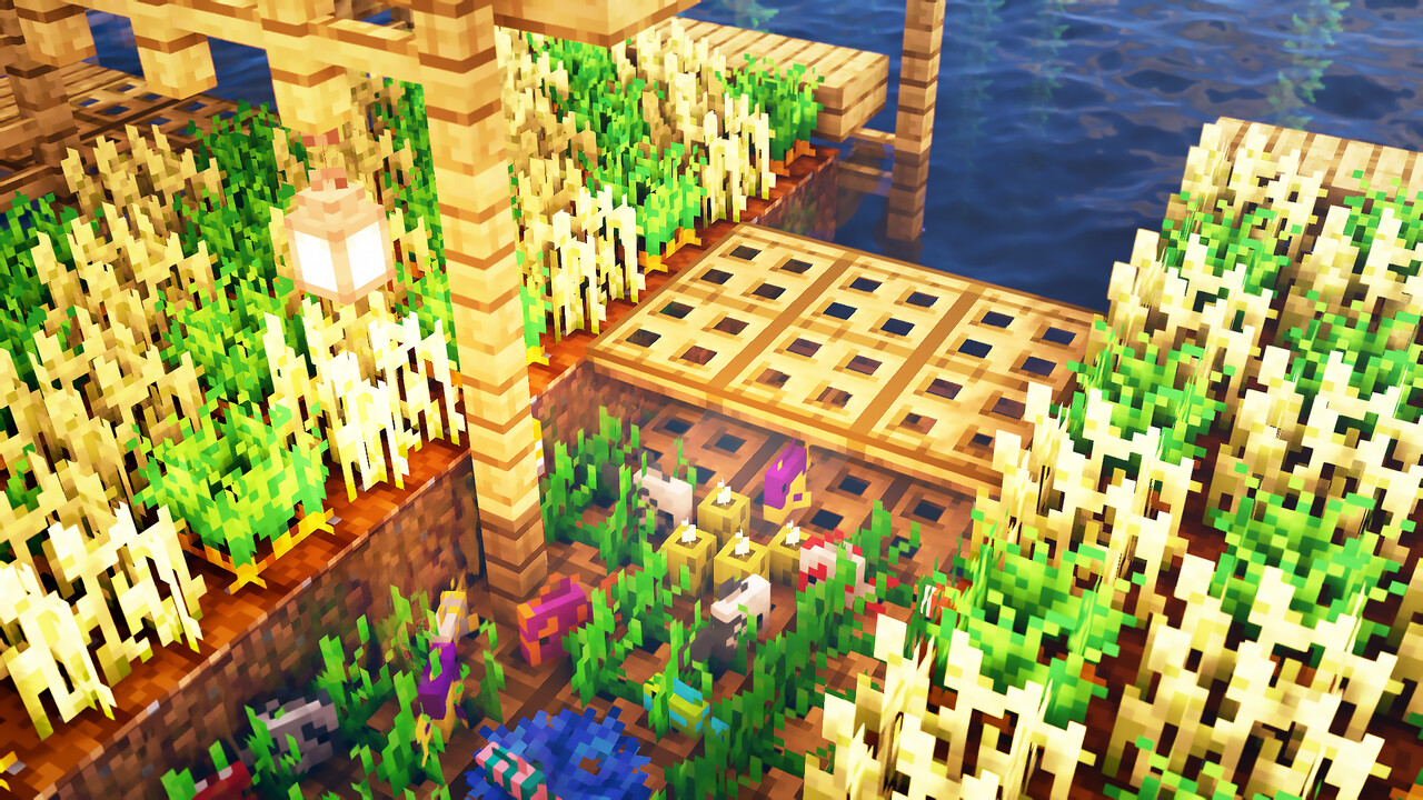 Minecraft: How To Build a Survival Stilt Houses on water Minecraft Map