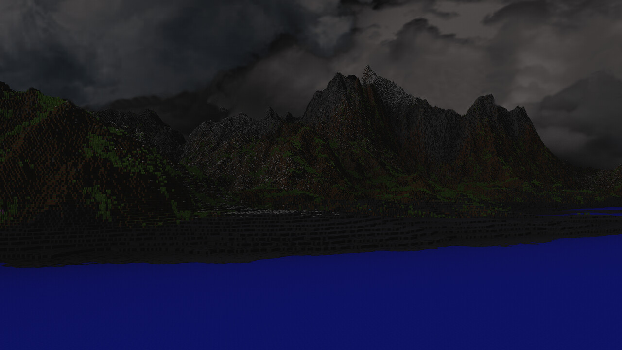 Iceland Island North - Terraforming 2170x2170 Minecraft Map
