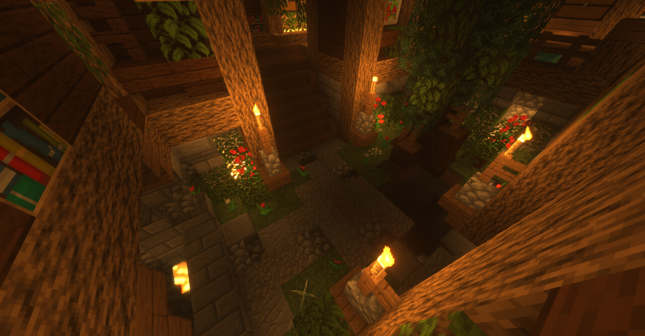 Medieval fantasy undegroud Base / Storage Minecraft Map