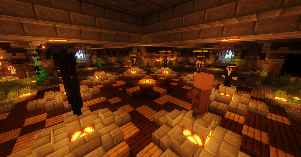 100x100 Castle Survival Spawn Minecraft Map