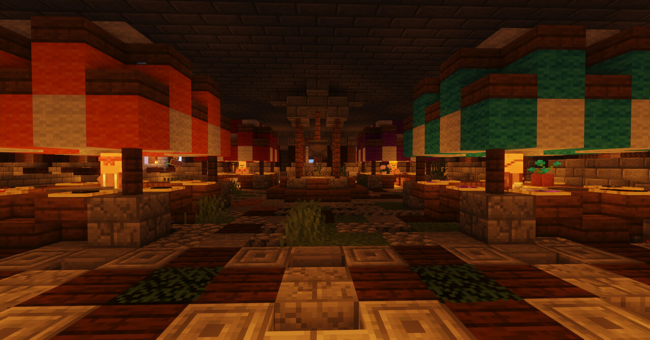 100x100 Castle Survival Spawn Minecraft Map