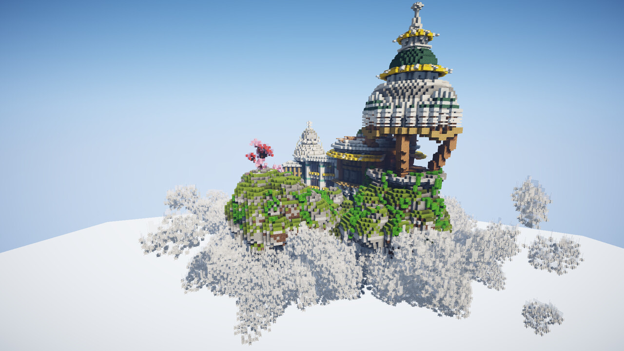 CLOUD SPAWN WITH PORTALS Minecraft Map