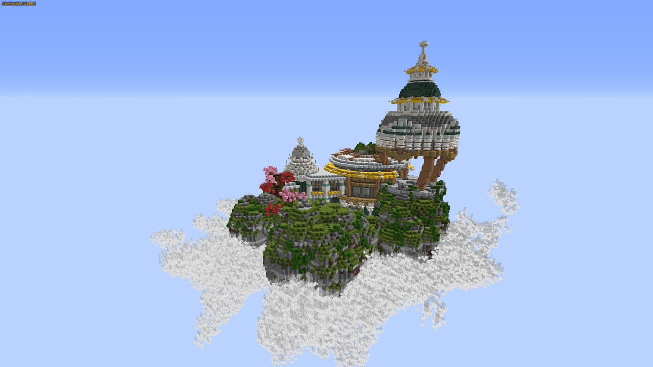 CLOUD SPAWN WITH PORTALS Minecraft Map