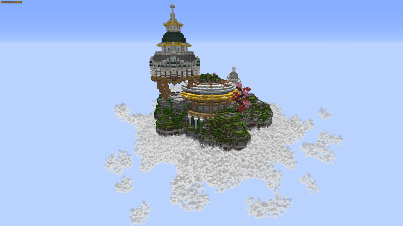 CLOUD SPAWN WITH PORTALS Minecraft Map