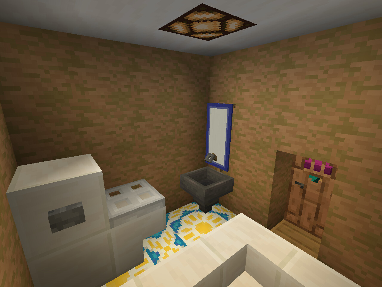 The secret mini-bunker (snapshot 20w46a) Minecraft Map