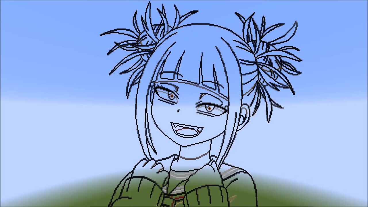Anime Builds - HIMIKO TOGA Pixel Art Timelapse [MY HERO ACADEMIA ...