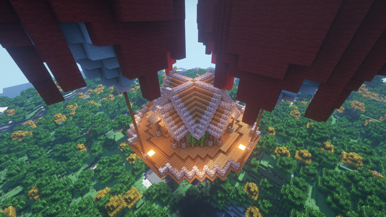 Stylish SkyBase Design (My first ever Skybase Build) Minecraft Map