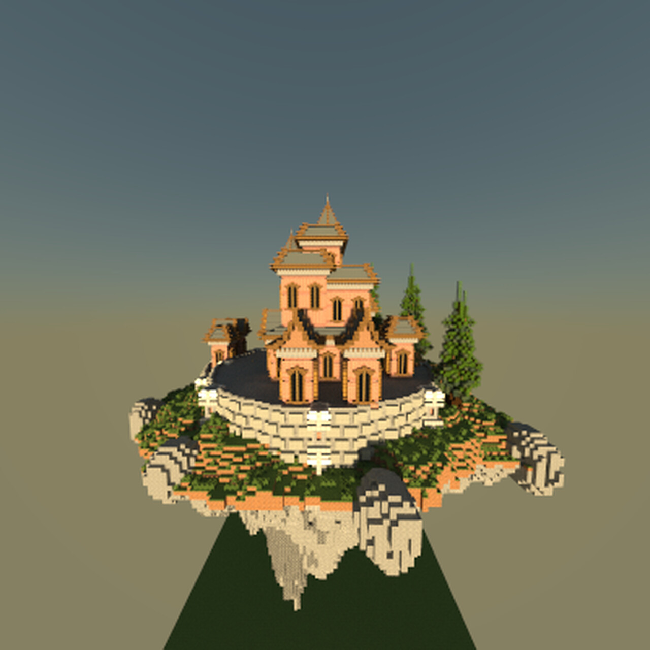 SkyTown Floating Island | Aderlyon Build Team Minecraft Map