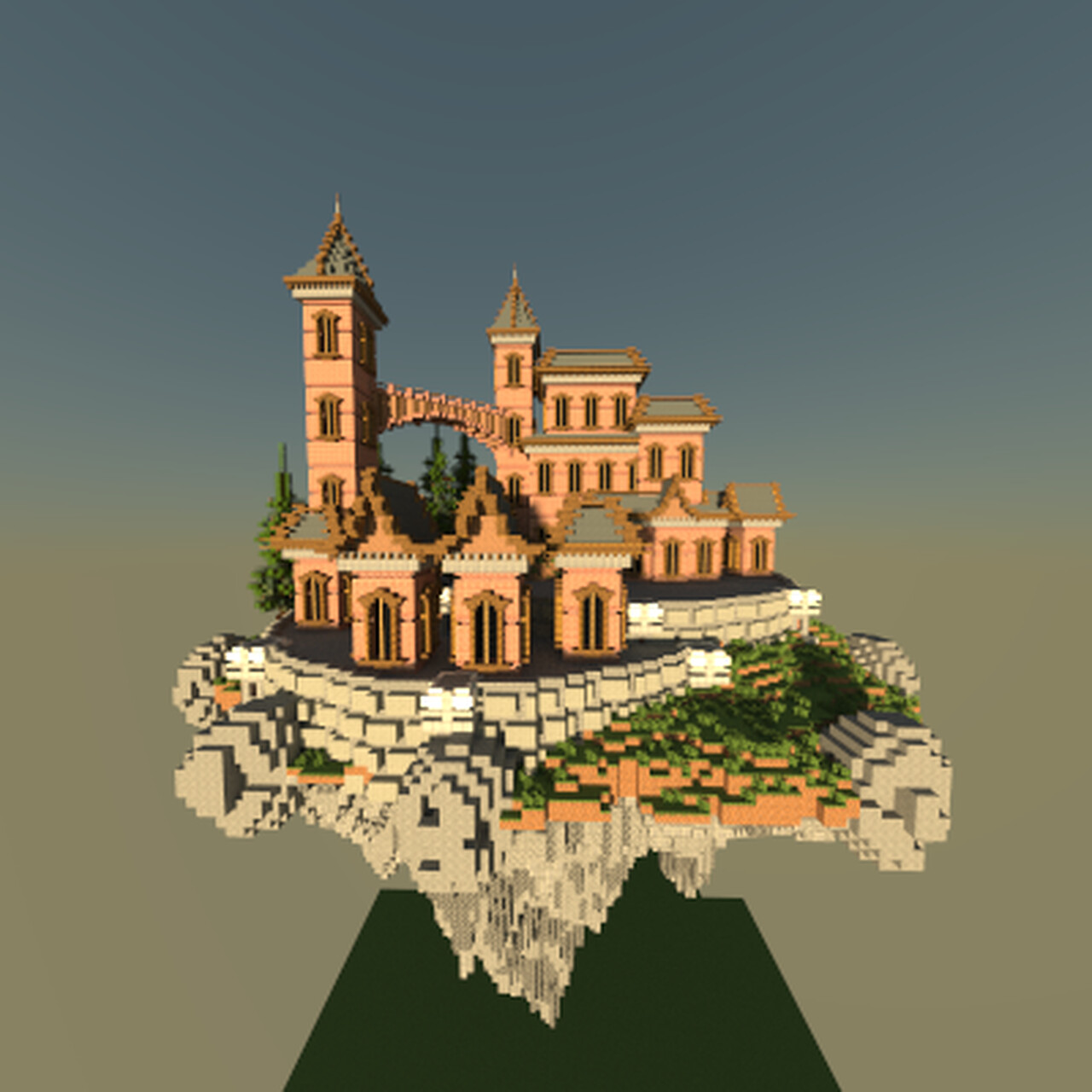 SkyTown Floating Island | Aderlyon Build Team Minecraft Map
