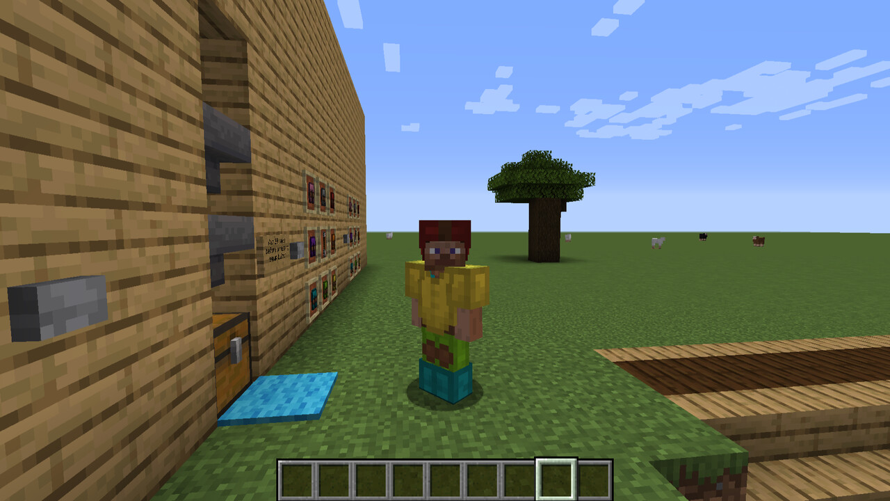 colorful leather gear selector Minecraft Map