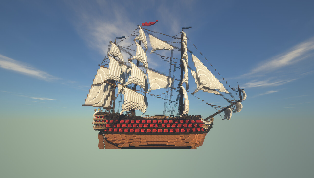Liberty - 120 gun Heavy First Rate Ship of the Line Minecraft Map