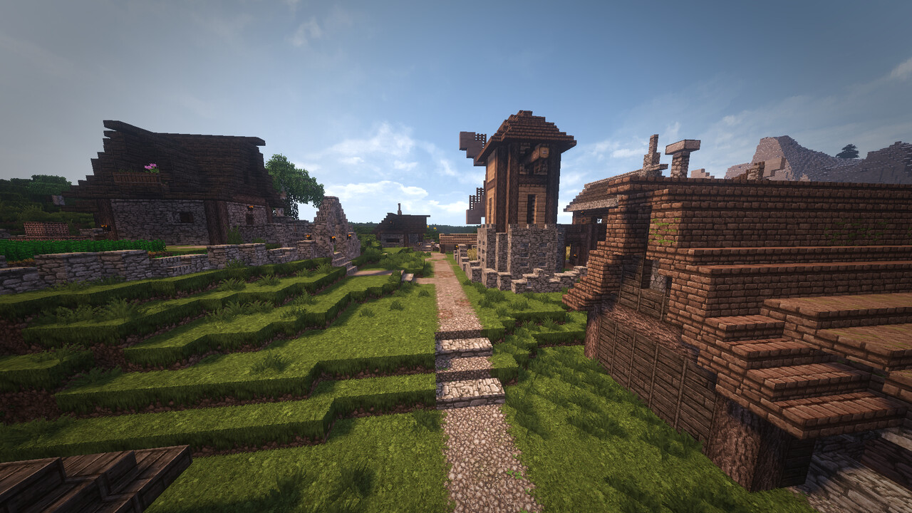 Aramore, an english colony on the Americas Minecraft Map