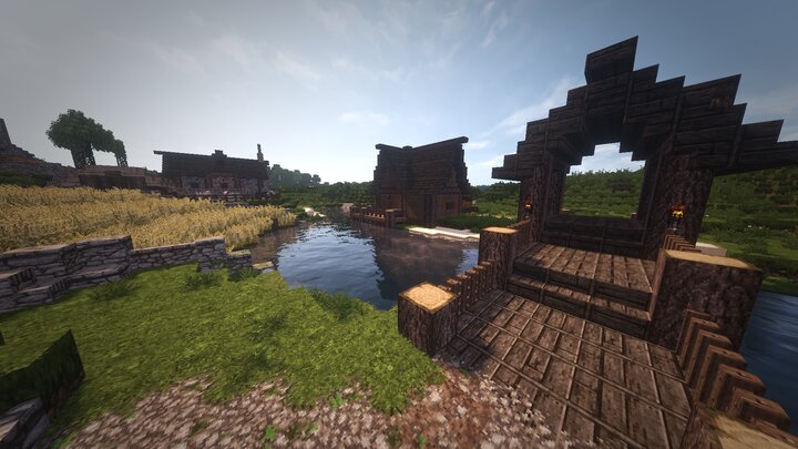 Aramore, an english colony on the Americas Minecraft Map