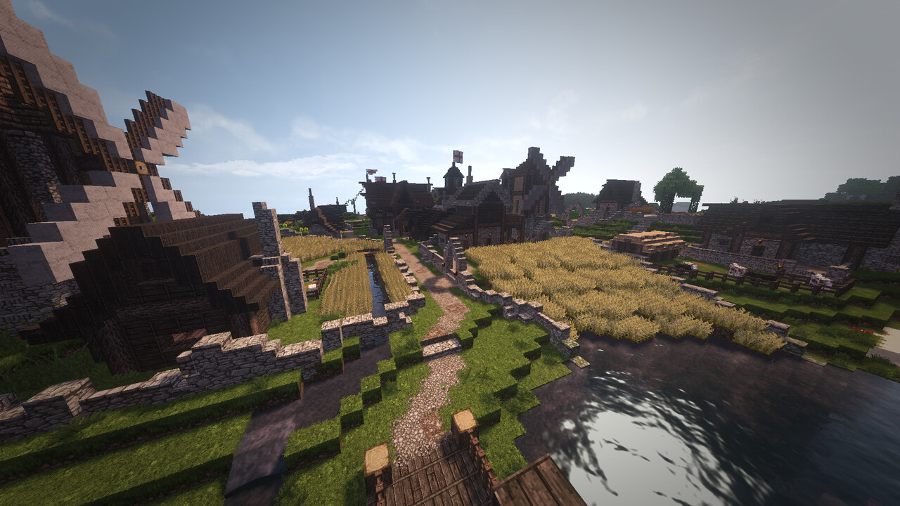 Aramore, an english colony on the Americas Minecraft Map